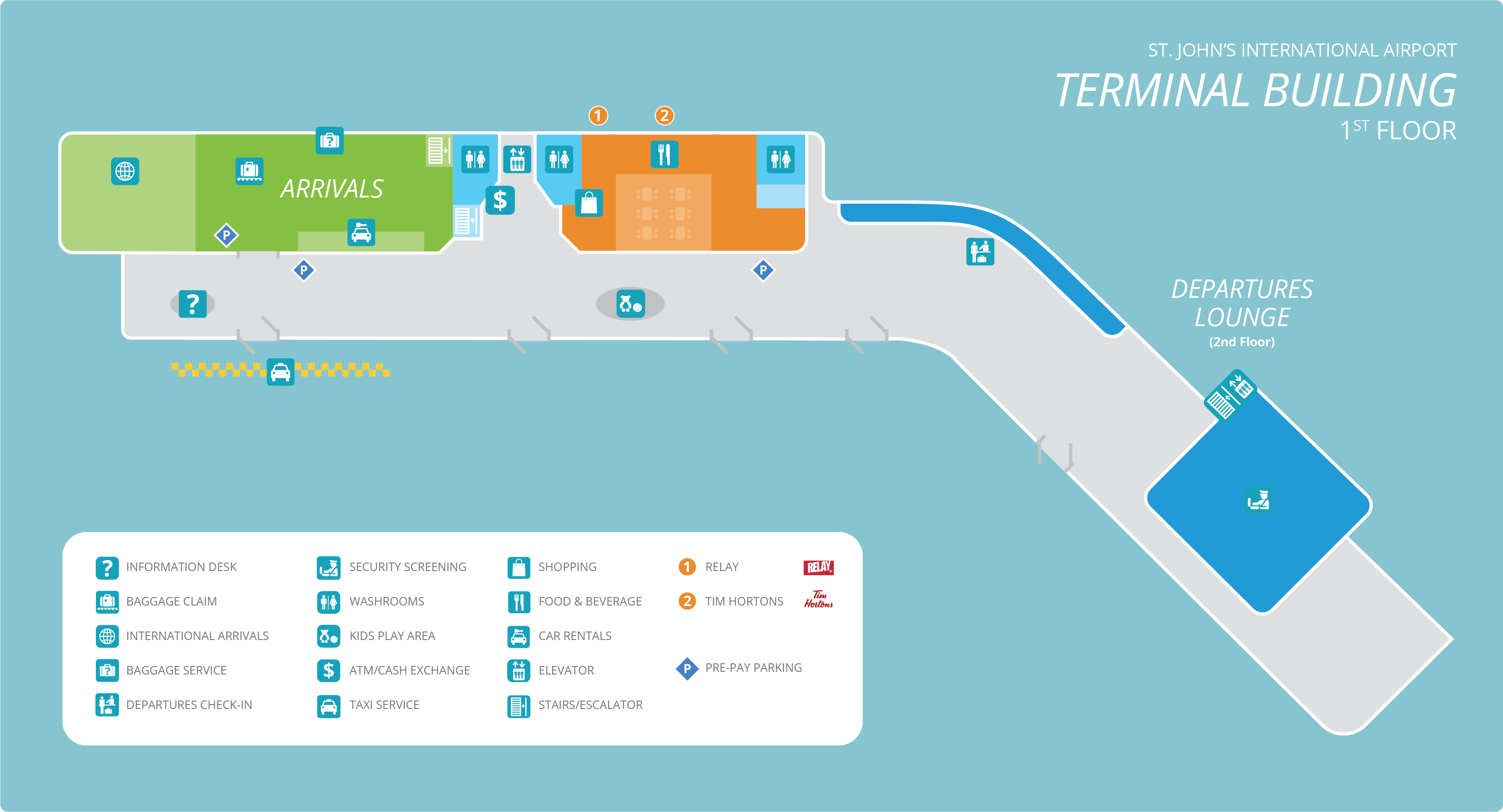 Maps St John s International Airport Maps St John s International Airport